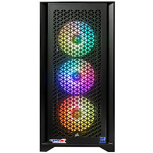 CPU Solutions GamerCore Gaming PC RTX 4060 Core i7 13700KF- 32GB DDR5 RAM, 1000GB SSD, Windows 11, RGB Tower (13700KF)