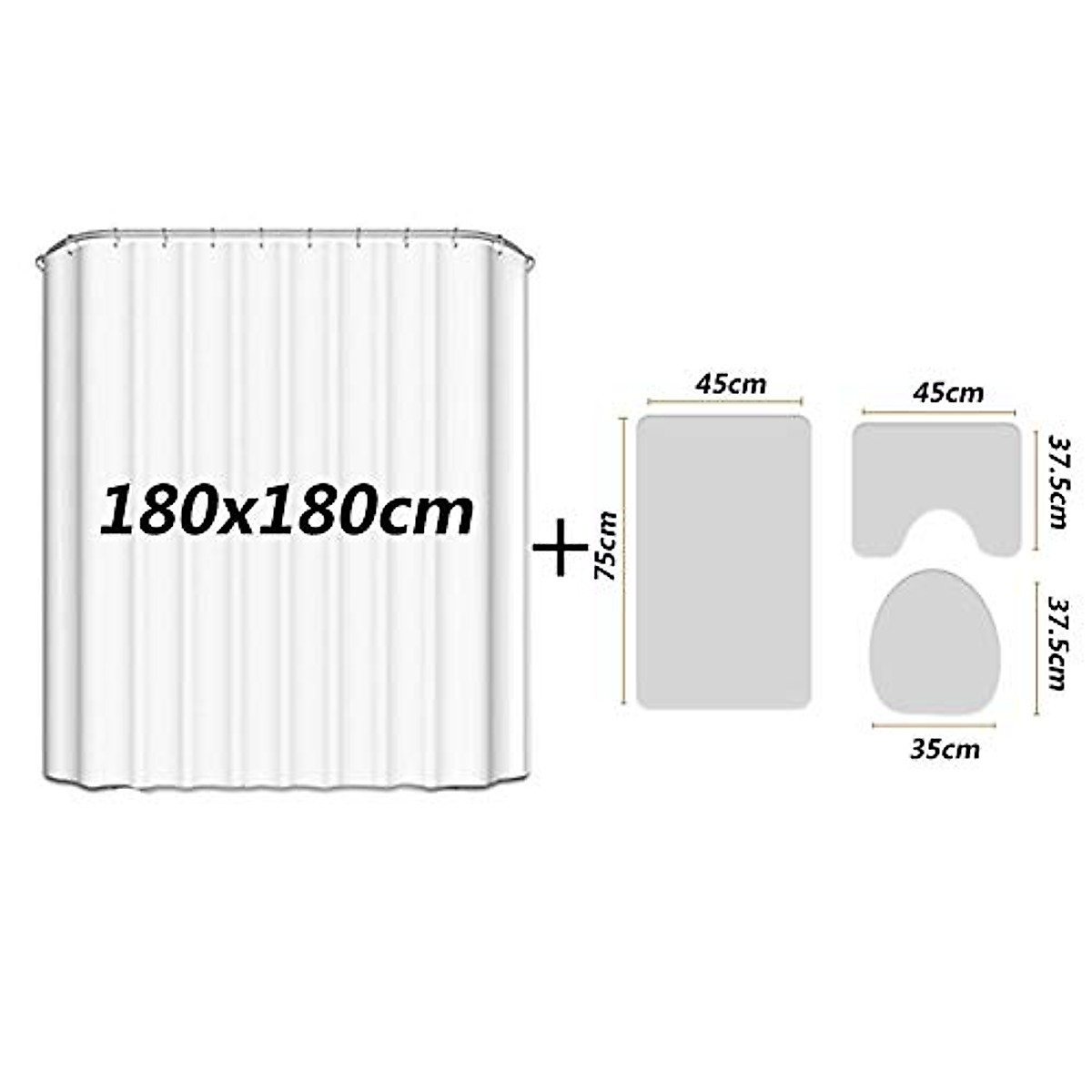 4 pcs High Heel Bathroom Sets with Non-Slip Rugs, Toilet Lid Cover and Bath Mat, Pink Butterfly High Heel Waterproof Shower Curtains with 12 Hooks, Bathroom Girly Decor #2-180x180