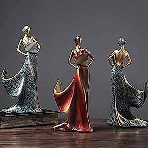 PLAFUETO Wine Rack Holder,Tall Drink Tabletop Single Wine Accessory Bottle Stand,Premium Resin Shaped Sturdy Sculpture Wine Bottle Holders,Figurine Kitchen Decoration Restaurant Setting Crafts(Women)