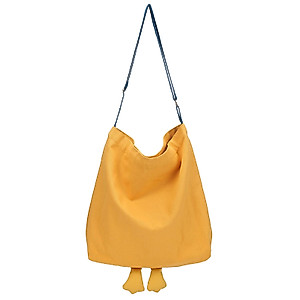 Phaoullzon Cute Canvas Tote Bag - Funny Duck & Goose Hobo Shoulder Crossbody Bag