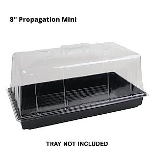 AGROVISTA High Standard Dome - Propagation, 2", 7", 8", 12", 10''x20', Clear Plastic Tall Domes, Perfect Environment for Your Cuttings and Seedlings (2'' - 10''x20''x2'')