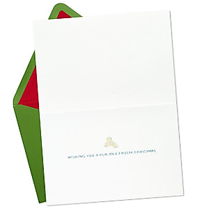 Hallmark Signature Peanuts Christmas Card (Fun and Frosty Christmas)