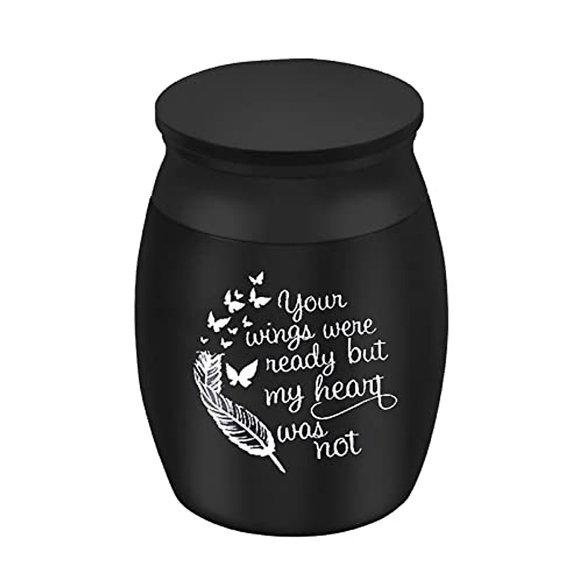 angel3292 Air Tight Pet Funeral Urn English Letters Metal Memory Box Pets Ashes Casket for Home Pet Memorial Urn Anti-Rust for Cats