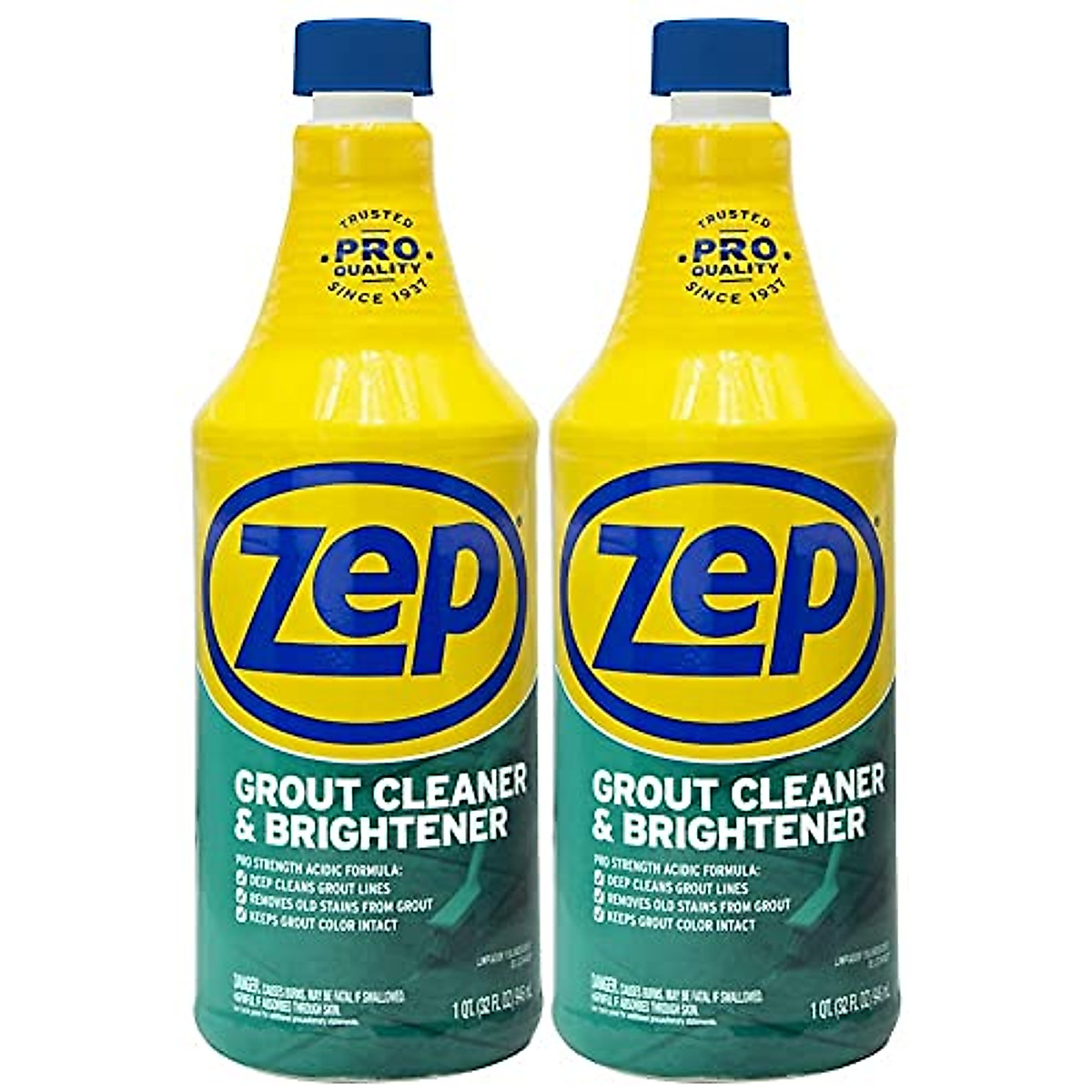 Zep Grout Cleaner and Brightener - 32 ounce (Pack of 2) ZU104632 - Deep Cleaning Pro Formula