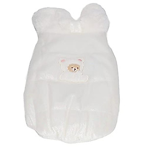 Cat Winter Coat, Pet Cold Weather Clothes with Fur Collar for Small Puppy Dog Clothes Cat Puppy Kitten Clothes M