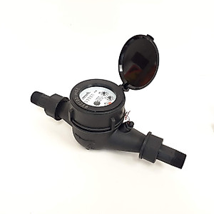 PRM 3/4 Inch Multi-Jet Nylon Totalizing Water Meter, Silicone Seals