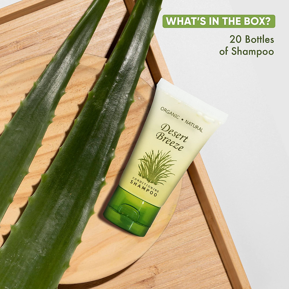 Desert Breeze Shampoo, Travel Size Hotel Toiletries, 1 oz. Flip Cap (Case of 20)