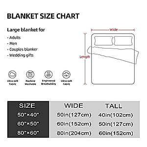 Dachshund Blanket Soft Warm Throw Blanket for Kids Adults Gift,Lightweight Cozy Luxury Flannel Blankets for Couch Bed Sofa 50"x40"