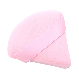 ZHOULL Mini Powder Puff Face Triangle Makeup Puff Finger Soft Makeup Puff Setting Sponge Mineral Powder for Mineral Powder Loose Powder Body Powder Cosmetic Foundation(Pink)