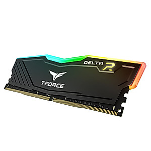TEAMGROUP T-Force Delta RGB DDR4 32GB (2x16GB) 3600MHz (PC4-28800) CL18 Desktop Gaming Memory Module Ram Black - TF3D432G3600HC18JDC01