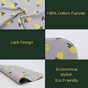 Paperless Towels Roll Washable Cotton Cloth, Reusable Paper Towels - 25 Pack with Durable Cardboard Roll - 10" X 10" Zero Waste Reusable Napkins Eco Friendly