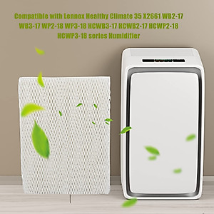 HIFROM 3Pack Replacement Humidifier Wick Filters Water Panel Filter Compatible with Lennox Healthy Climate 35 X2661 WB2-17 WB3-17 WP2-18 WP3-18 HCWB3-17 HCWB2-17 HCWP2-18 Humidifier
