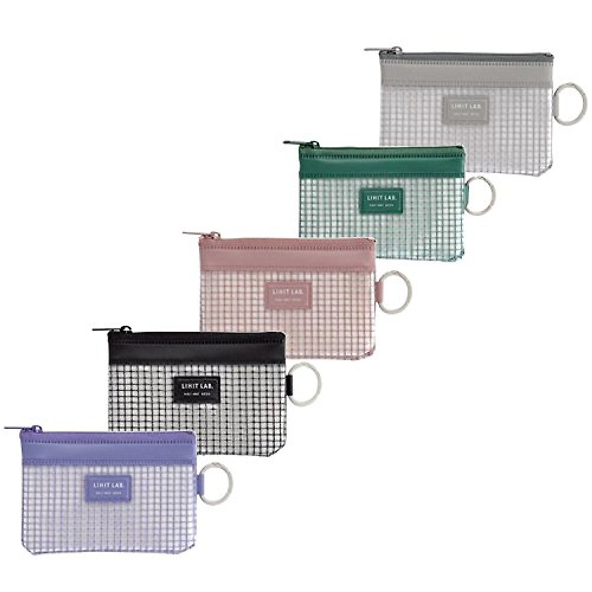 LIHITLAB Travel Case, Mesh, 5.6 x 3.7 inches, Sea-Green (F234-Sea-Green)