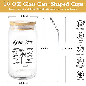 Christian Gifts for Women - Religious Gifts for Women, Spiritual Gifts for Women - Inspirational Gifts for Her, Mom, Best Friends, Coworker - Birthday Gifts for Women Friendship - 16 Oz Coffee Glass