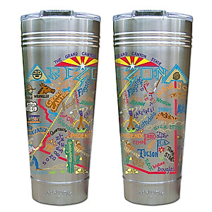 Catstudio Arizona Thermal Tumbler | Triple Wall Insulation With Non Slip Bottom | Great Travel Cup for Water, Coffee, Tea, or Smoothies
