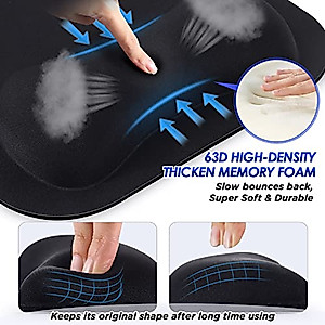 Gimars Large Ergonomic Mouse Pad with Memory Foam Wrist Rest