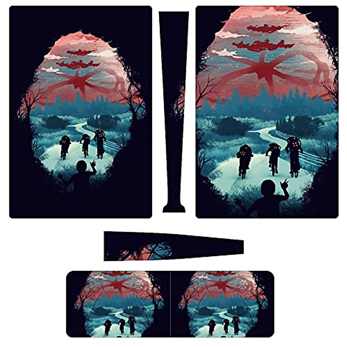 PlayStation 5 Digital edition version sticker protective cover, Turn It Upside Down ps5 controller protective shell (compatible with ps5 Digital edition)