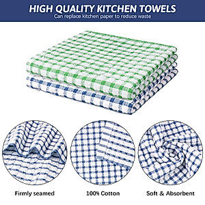 Nialnant 8 Pack Dish Cloths for Washing Dishes,Super Soft and Absorbent Kitchen Dish Rags,Terry Cleaning Cloth-11 x 11In
