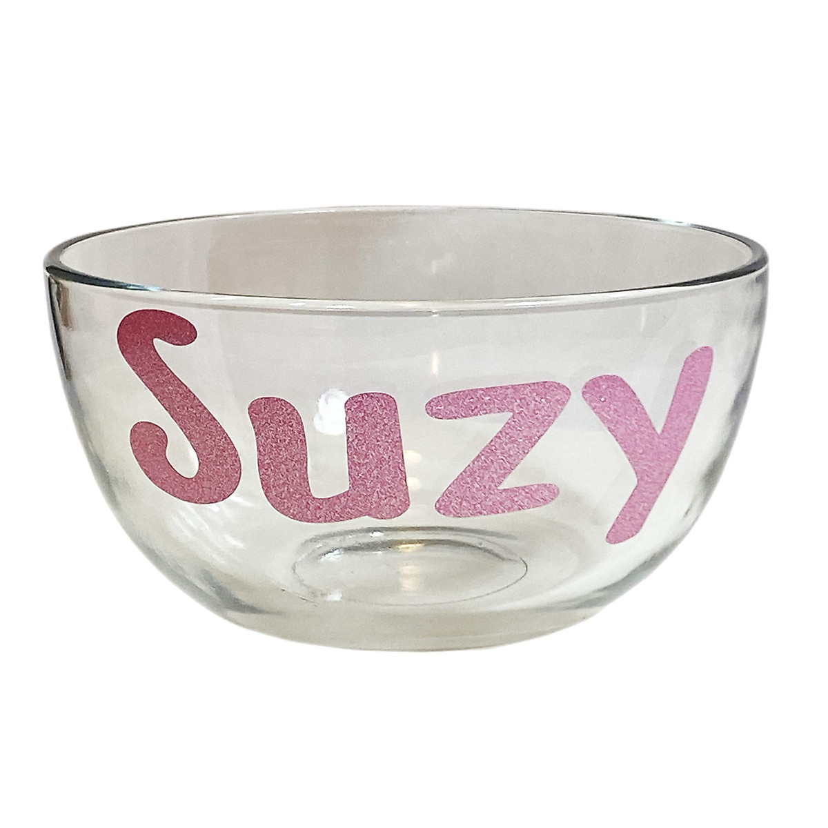 Dad's Bowl, Personalized Glass Dish, Ice Cream, Cereal or Snacks, Customized