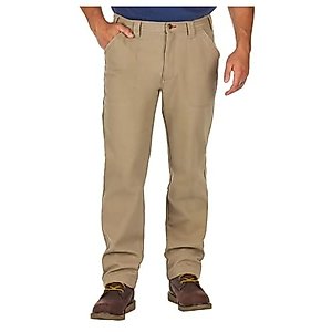 Coleman Men's Fleece Lined Utility Pants (as1, Waist_Inseam, Numeric_40, Numeric_30, Regular, Regular, Greige, Relaxed)