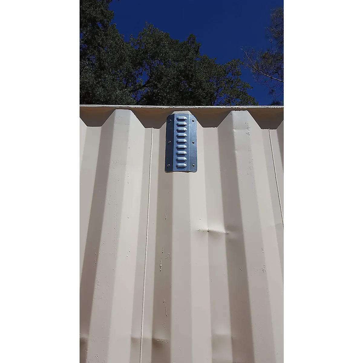 Shipping Container Vent Kit by CON-VENTS. Provides flow through ventilation to remove excessive heat and condensation. Made in the USA by a US Veteran. Patent Pending.