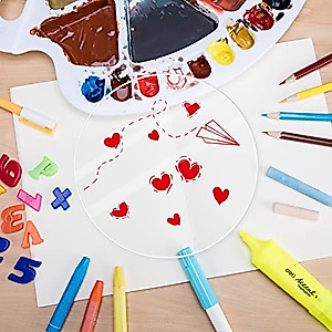 iCAGY Round Acrylic Sheet 1/8 Inch Thick 24 Inch Diameter Clear Plexiglass Sheets Circle Blanks Plastic Disc 1 Pcs