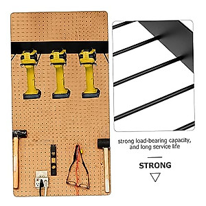 BUGUUYO Black Tool Room Supplies Carbon Steel Drill Rack Hand Tool Holder Electric Drill Storage Rack
