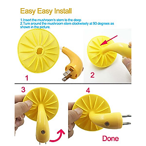 UTLK [ 2 Pack LED Mushroom Night Light Lamp with Dusk to Dawn Sensor,Plug in LED Bed Cute Mushroom Nightlight Night lamp Wall Light Baby Night Lights for Kids Children (Yellow)