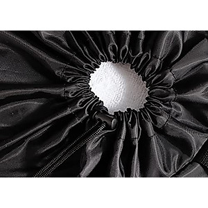 GORISEN Laundry Bag, Backpack with Adjustable Shoulder Straps, Waterproof Laundry Backpack, with Mesh Pocket, Drawstring Closure for College, Travel, Laundromat, Apartment (Black)