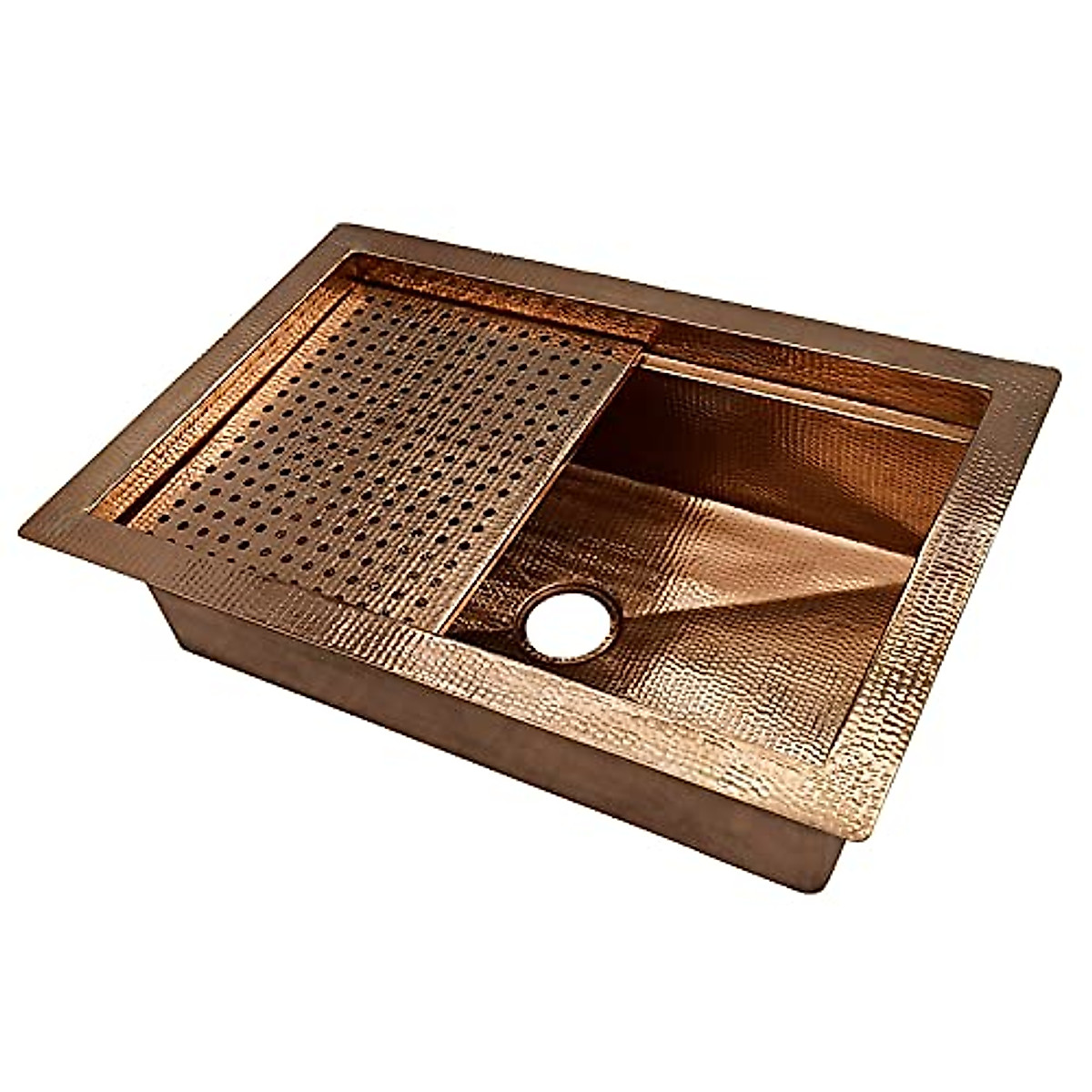 Copper Kitchen Sink Griding Design
