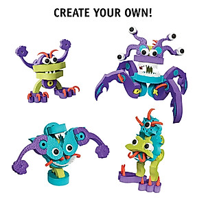 Bloco Toys Ogre & Monsters | STEM Toy | DIY Building Construction Set (280 Pieces)