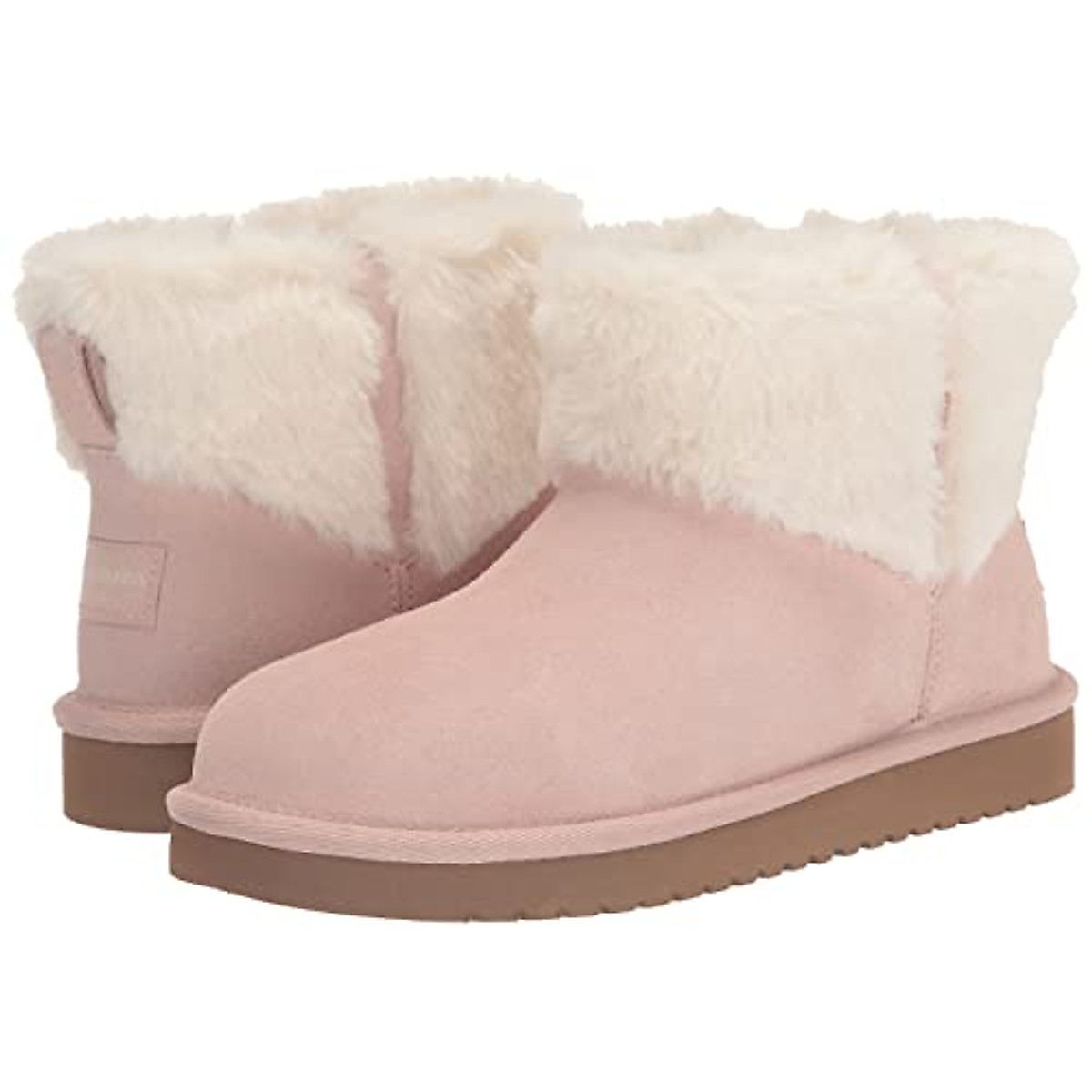 Koolaburra by UGG Women's Aubrei Mini Fashion Boot, Peach Whip, 12