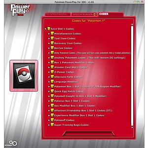 Datel PM23DS Action Replay Power Play Game Saves/Cheats for Pokemon X & Y with Unique User Customization (Nintendo 3DS/2DS)