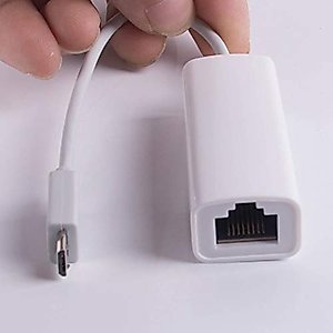 USB to RJ45 LAN Ethernet Adapter 100Mbps USB to RJ45 LAN Converter 10M 100M with Asix AX88772B AX88772 Chip (Micro USB to RJ45)