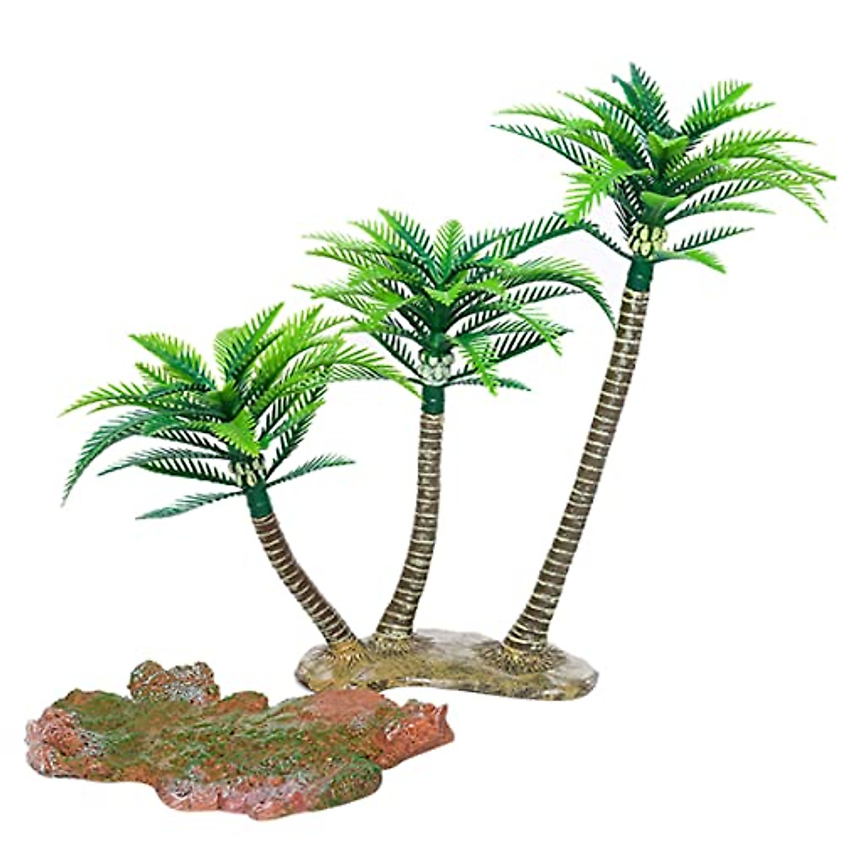 BESTOYARD Home Decor Decoraciones para Salas De Casa 2 Pack Palm Model Artificial Aquarium Tree Artificial Aquarium Plants Fish Tank Tree Tree Mini Artificial Home Decor Artificial Plants