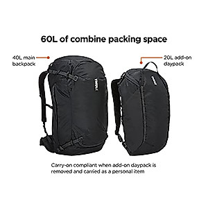Thule Landmark 60L Travel Pack, Obsidian