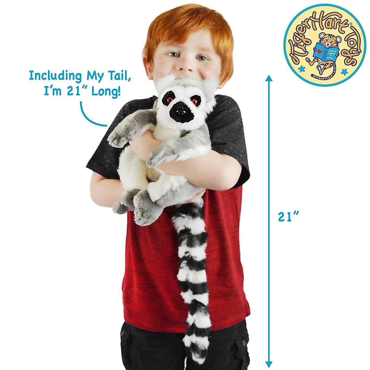 TigerHart Ringo The Ring-Tailed Lemur - 21 Inch Stuffed Animal Plush