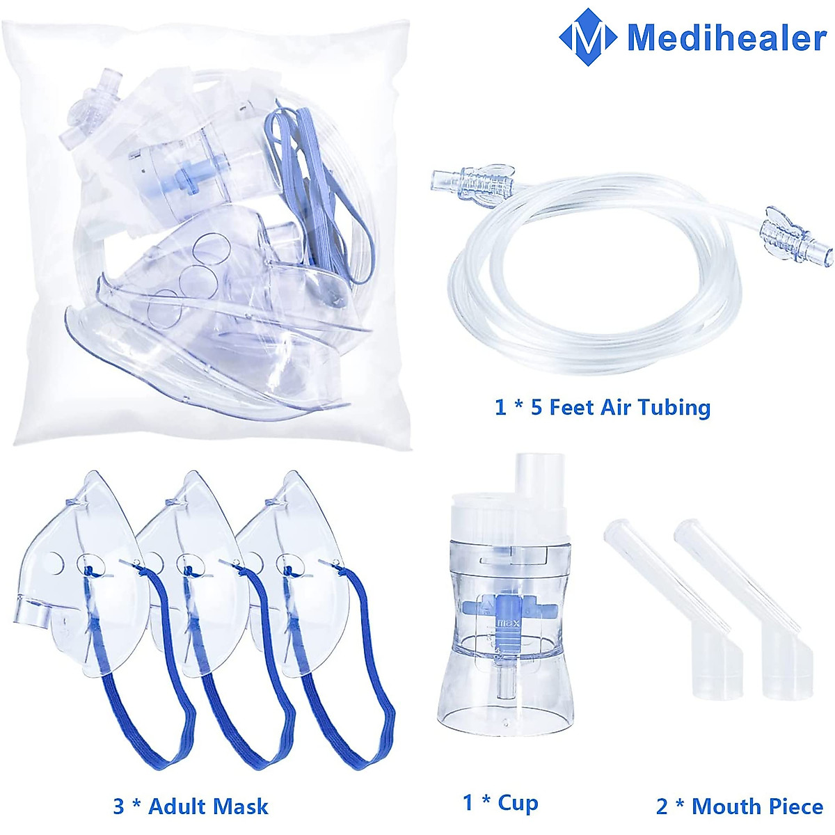 A Full Set of Replacement Accessories for Adults, Include All You Need in One Set, Great-Value Supplies by Medihealer.