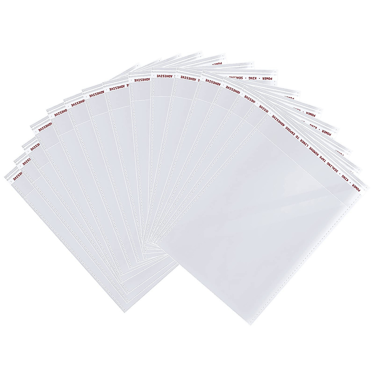 10” x 13” Clear Resealable Cellophane Bags 300 pcs, Self-sealing Clear Bags for Packaging Products Self-adhesive Cello Bags for Clothes, T-shirts, Pants and Gifts, 300 ct in Bulk