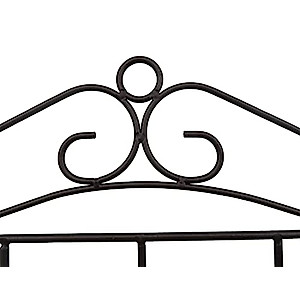 Eywlwaar Black Over The Door Hook-7 Hooks, All-Iron Heavy Duty Door Clothes Coat Hook (Black)