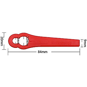 Chuancheng 100Pcs Plastic Cutter Blades Replacement for Stihl PolyCut 2-2 Garden Lawn Mower Trimmer Blades 4008 007 1000 Grass Cutter Tool (100)