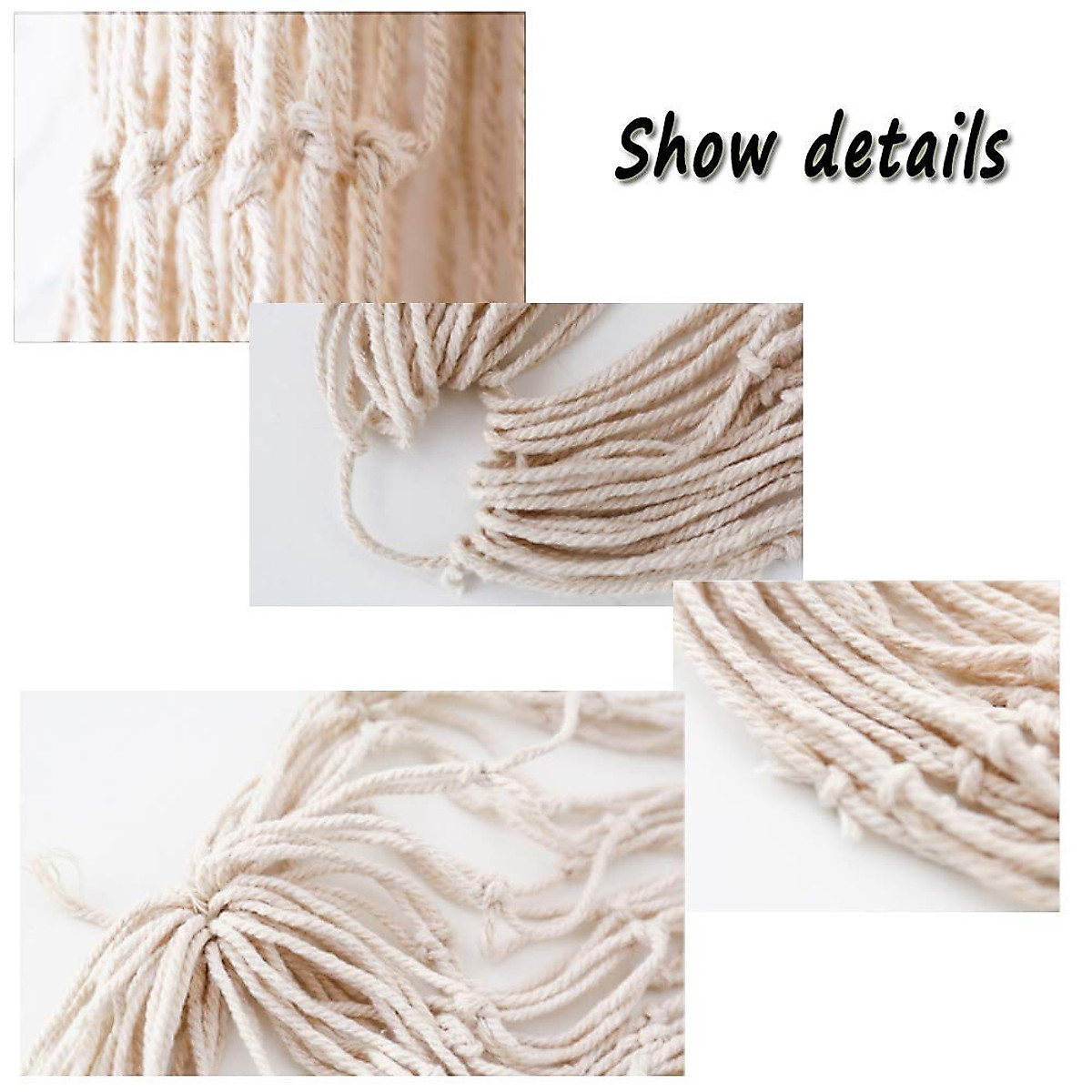 OJYUDD Fishing Net Decor, Fishnet Decor, Mediterranean Style Photographing Decoration, Natural Fish Net, Fish Net Party Accessory and Wall Table Decor (Creamy White)