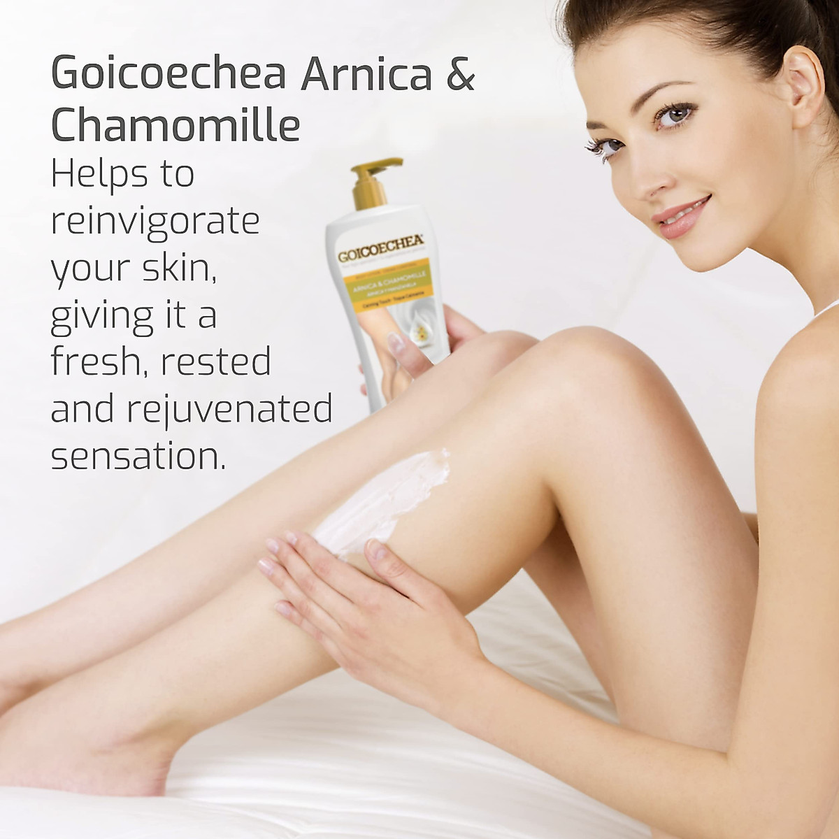 Goicoechea Calming Touch Body Lotion, Moisturizing Skin Care with Arnica & Chamomile, Improves Appearance of Varicose Veins & Blemishes, Smooths & Tones, 13.5 oz