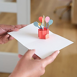 Lovepop Whimsical Birthday Notecards 4 Pack – 3D Pop-Up Greeting Cards – Assorted Fun and Floral Occasion Cards for Mothers, Family and Friends, 4 Card Set, 3.75 x 5.125 inches