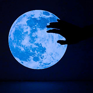 Glow in The Dark Stars for Ceiling, Starry Sky Stars and Moon Wall Decals, Space Solar System Galaxy Planets Wall Decors, Perfect Gifts for Kids Nursery Bedroom Living Room, Birthday Party Christmas