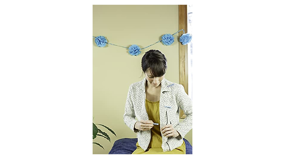 Natural Blue Clothes Pins for Baby Shower Games - Set of 30