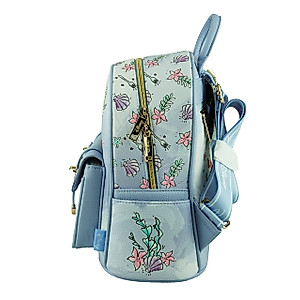 Wondapop Disney The Little Mermaid Ariel 11" Vegan Leather Fashion Mini Backpack