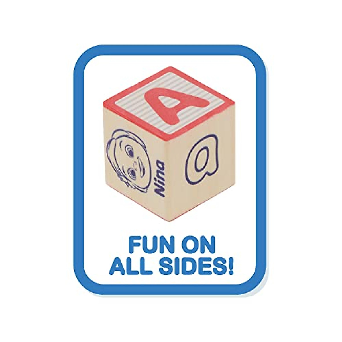 CoComelon 51-piece Classic ABC Wooden Block Set, Preschool Building Toys, Learning and Education, Officially Licensed Kids Toys for Ages 18 Month, Gifts and Presents, Amazon Exclusive