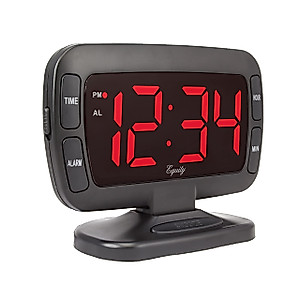La Crosse Technology Equity 30016 Large 1.8 Inch Tilt LED Alarm Clock