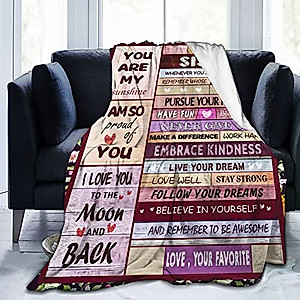 Gifts for Sister, Sister Birthday Gifts from Sister Brother, Unique Blanket to My Sister, Soul Sister, Big Sister Gift, Valentines Christmas Warm Premium Flannel Throws Blankets 50" x 40"